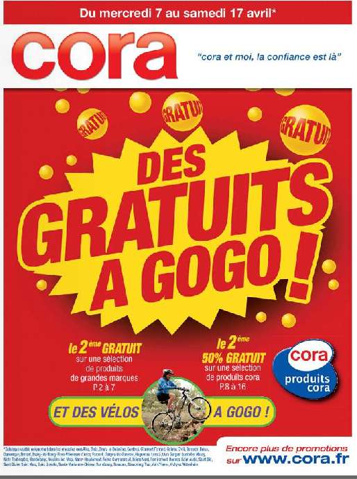 catalogue cora du 7 au 17 avril 2010