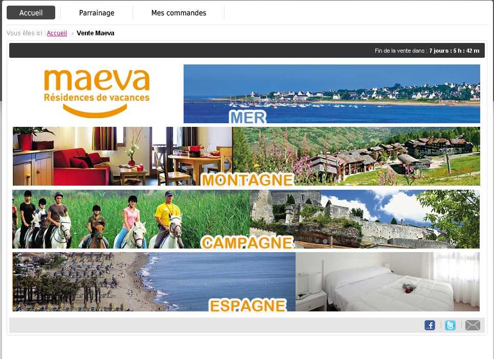 locations de vacances maeva en vente privee pour juillet aout