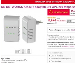 17 euros les deux plugs cpl