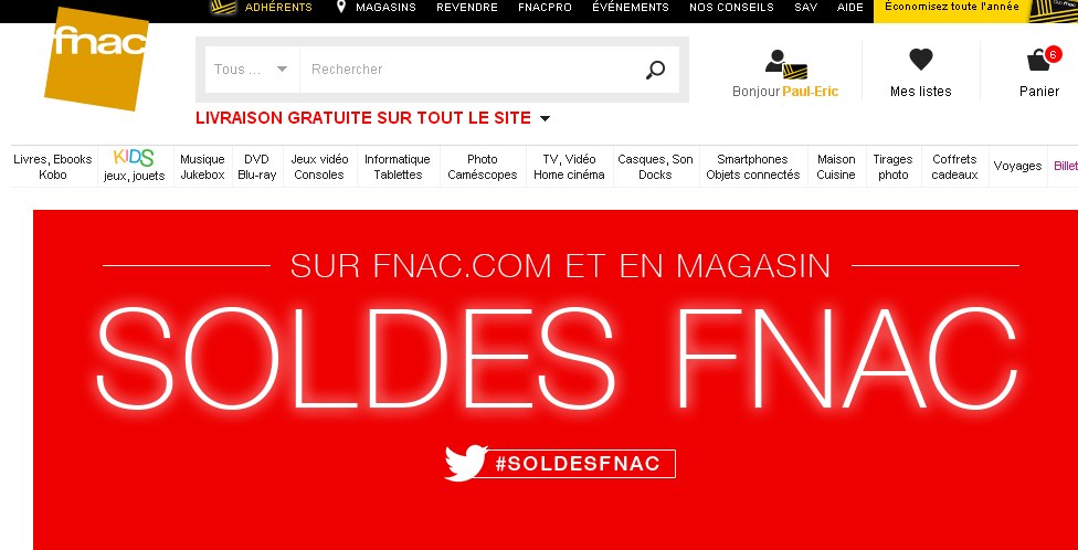 Soldes fnac 7 janvier
