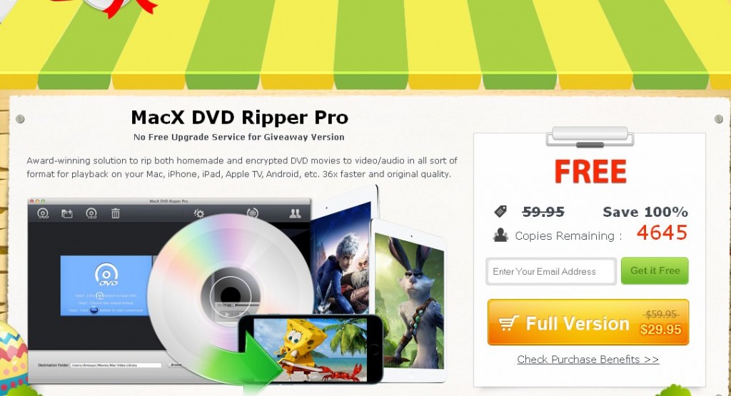 Gratuit : logiciel Macxdvd ripper pro pour ripper dvd (extraire les ...