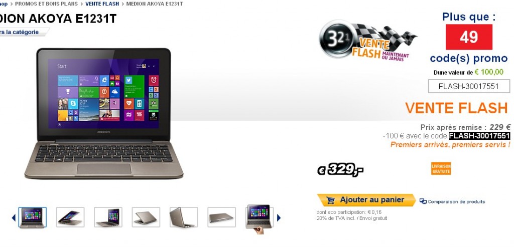 pas cher : 229 euros le mini pc tactile 10 pouces avec la suite ...