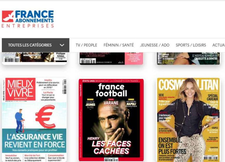 Abonnement magazines pas chers ! : 22€ de réduction chez France ...