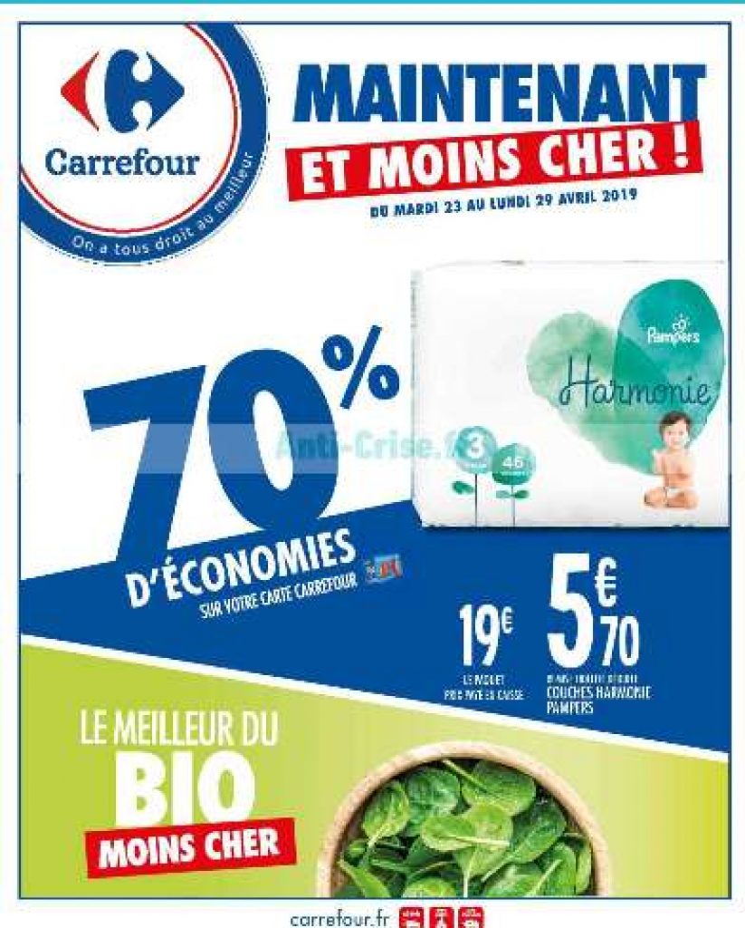 Catalogue Carrefour du 23 au 29 avril - jusqu'à 70% sur la carte - Bons ...