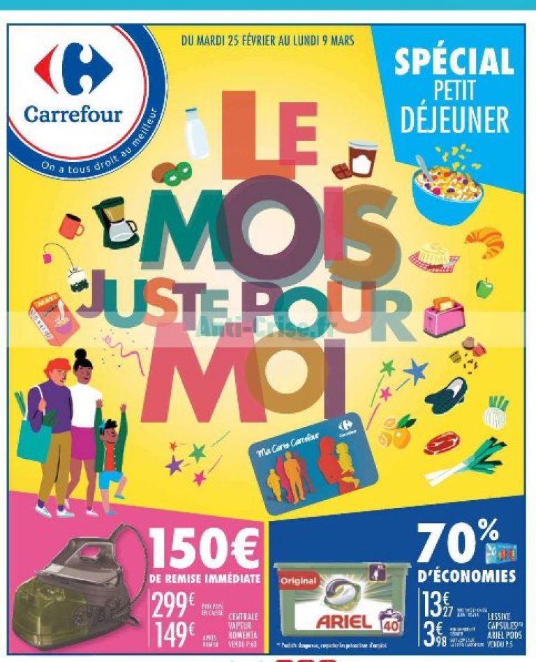 Catalogue Carrefour du 25 février - 9 mars .. jusqu'à 70% sur la carte ...