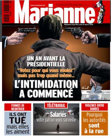 Abonnement magazine MARIANNE 1 an pas cher 94€ au lieu de 224