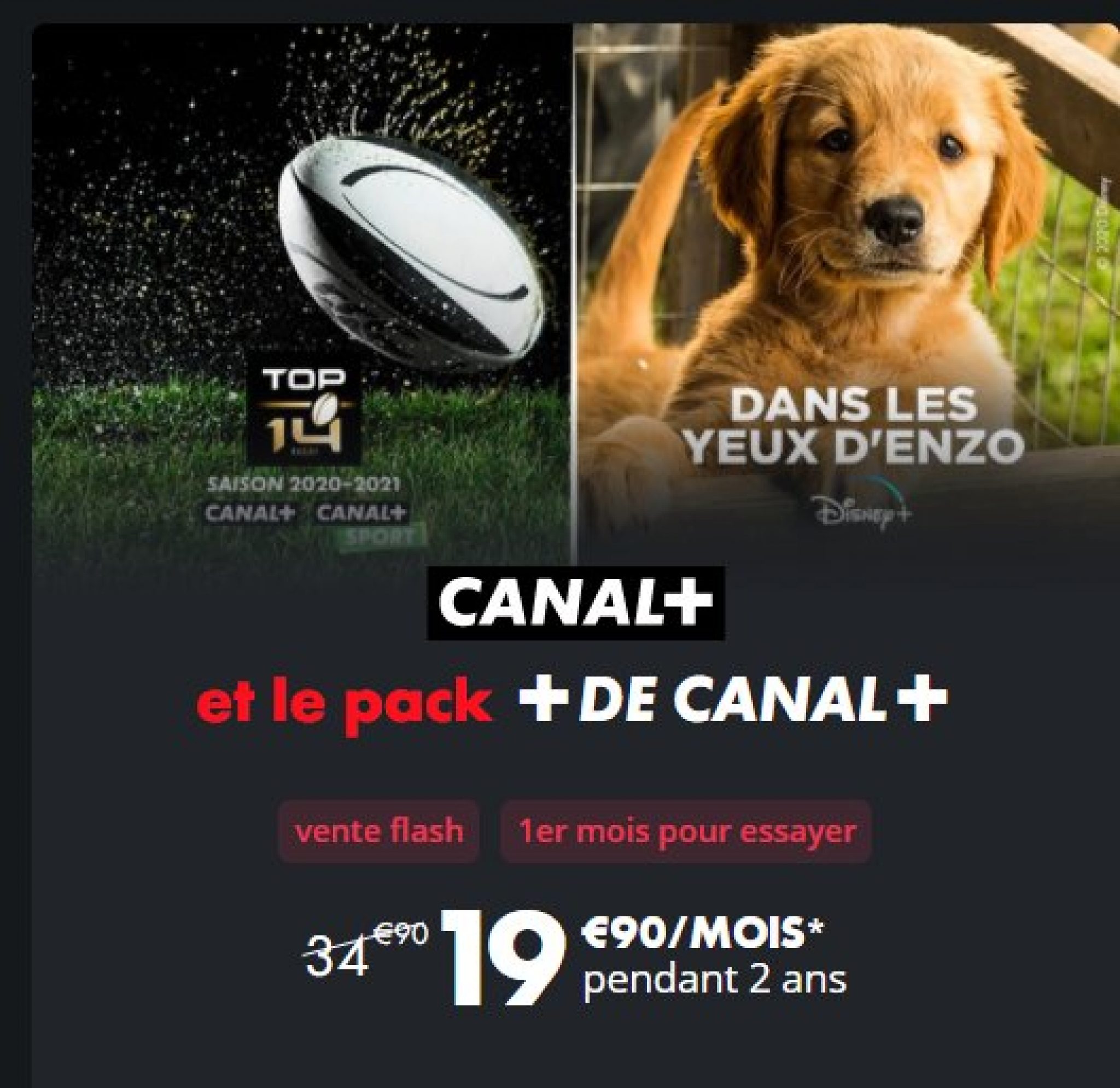 Bon plan Canalplus : 19.99€ par mois canal+ avec pack plus (cinema ...