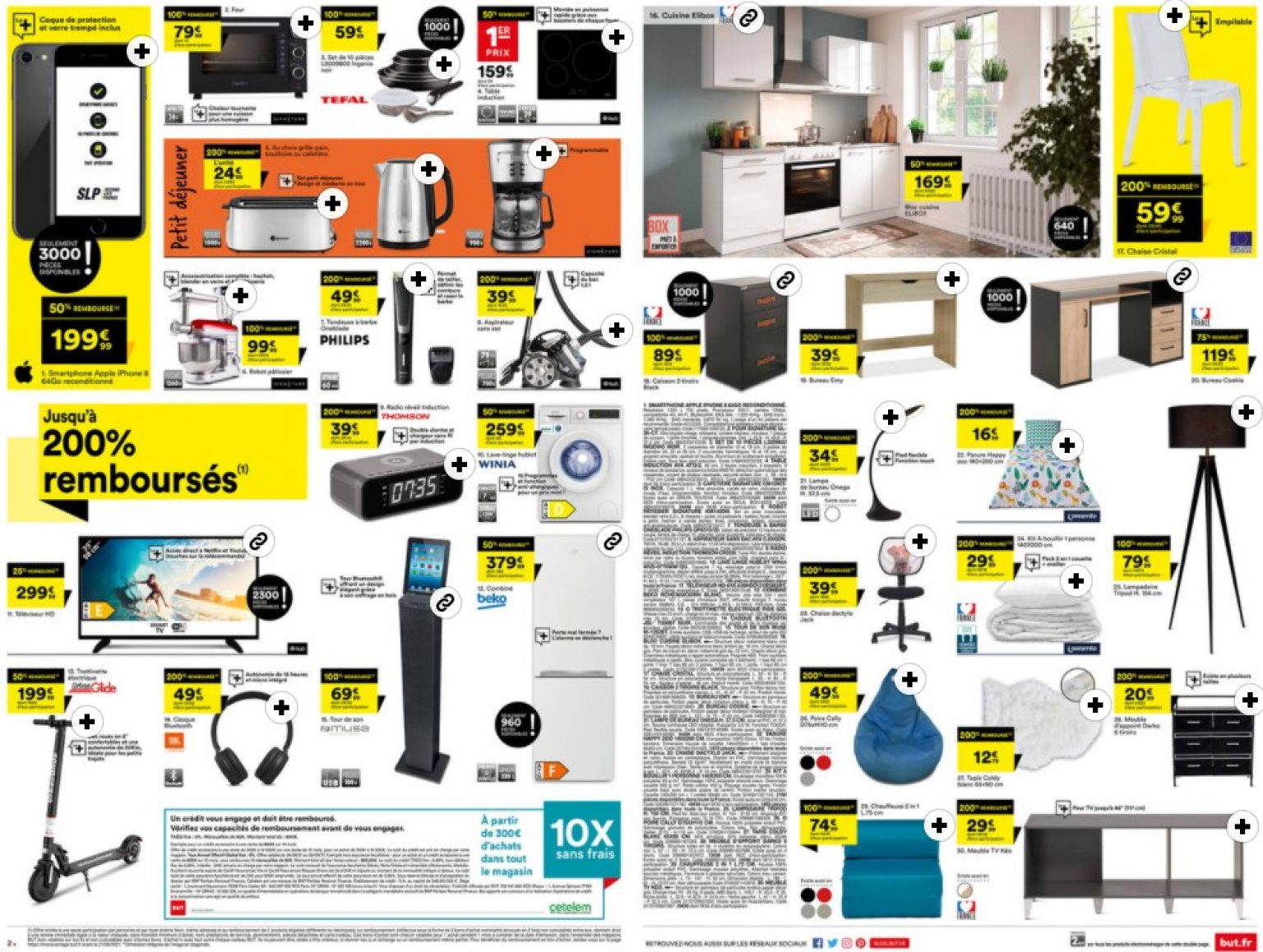 But : offre remboursement avec des produits avec 200% de remboursés