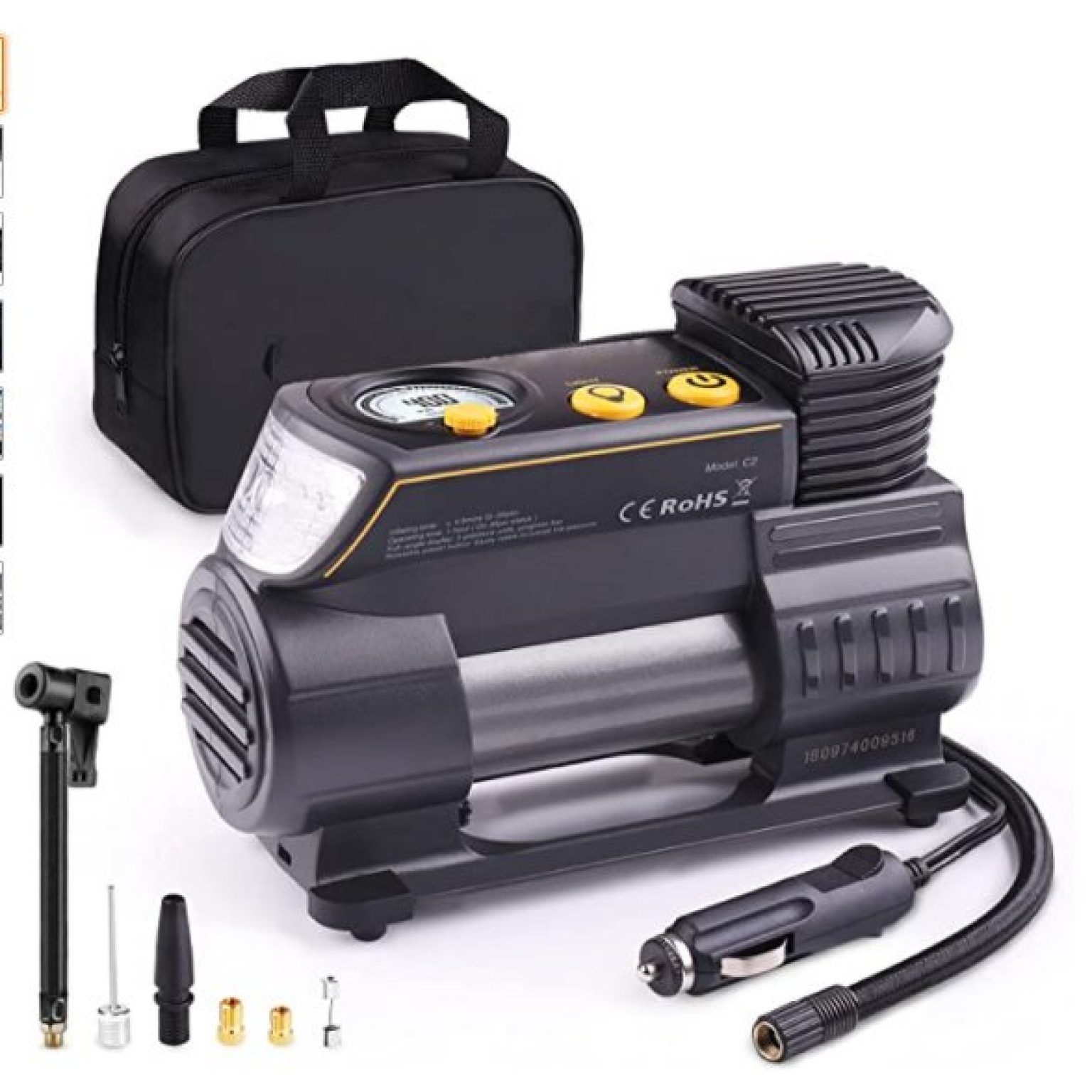 Compresseur portatif 12V avec 50% de réduction à 22€