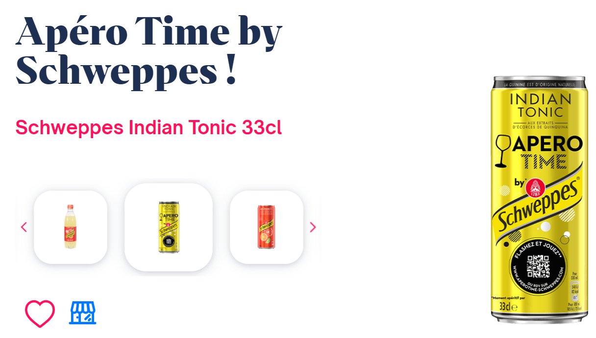 1 schweppes gratuit avec une offre 100% remboursée shopmium