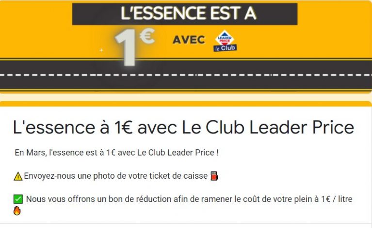 Club Leader Price : un bon de réduction sur présentation d'un ticket ...
