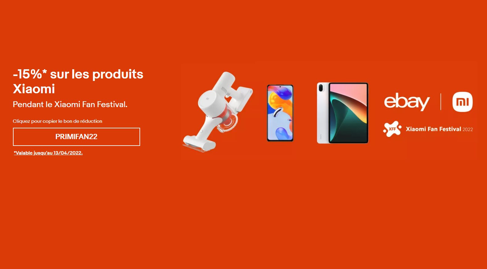 Xiaomi Fan Festival sur EBAY : code promo 15% en plus sur les produits ...