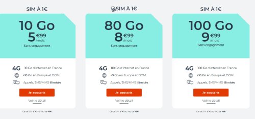 Bon plan forfait Cdiscount Mobile : 8.99€ avec 70go , 9.99€ avec 100go