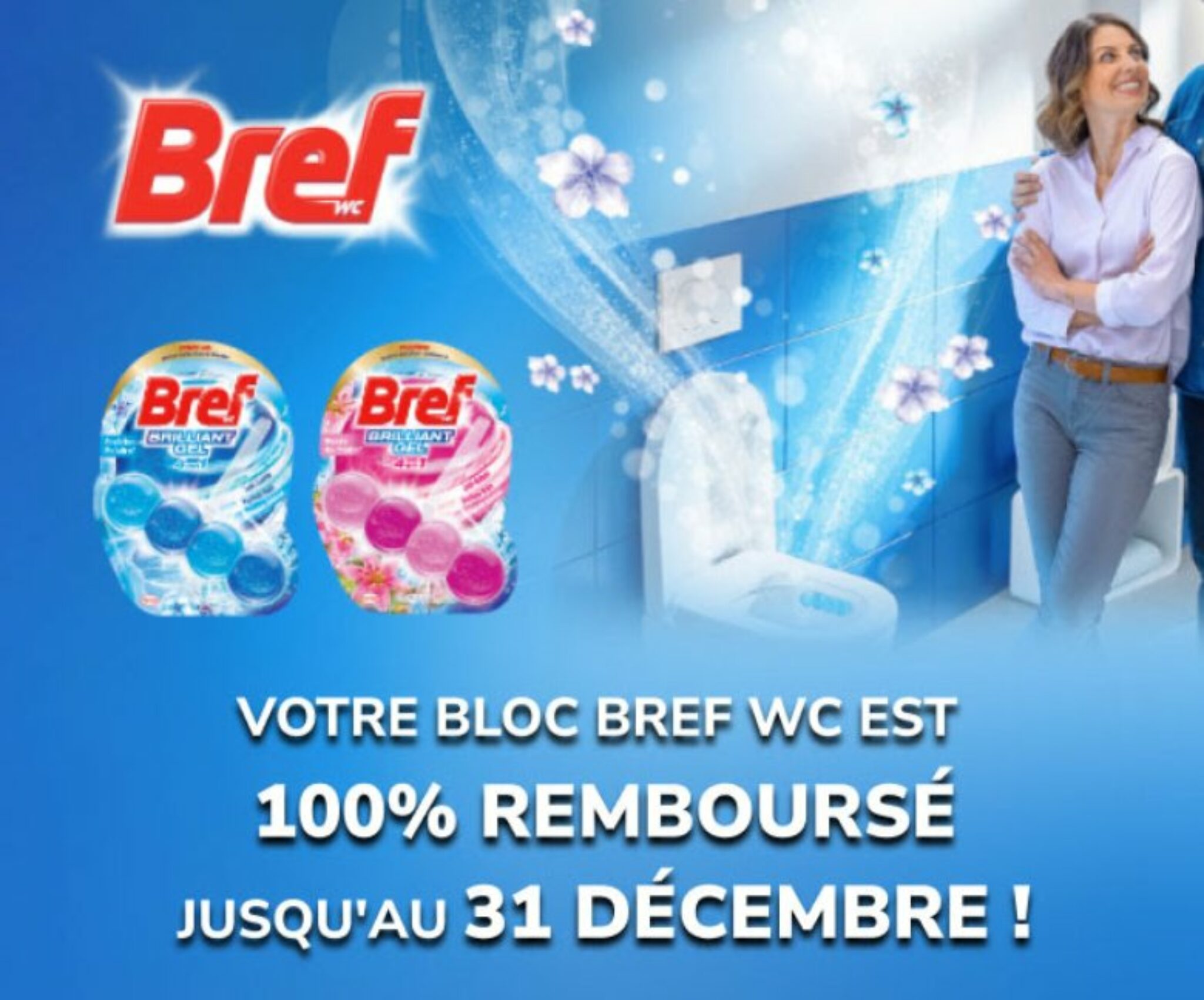 Gratuit : un bloc Bref Wc 100% remboursé