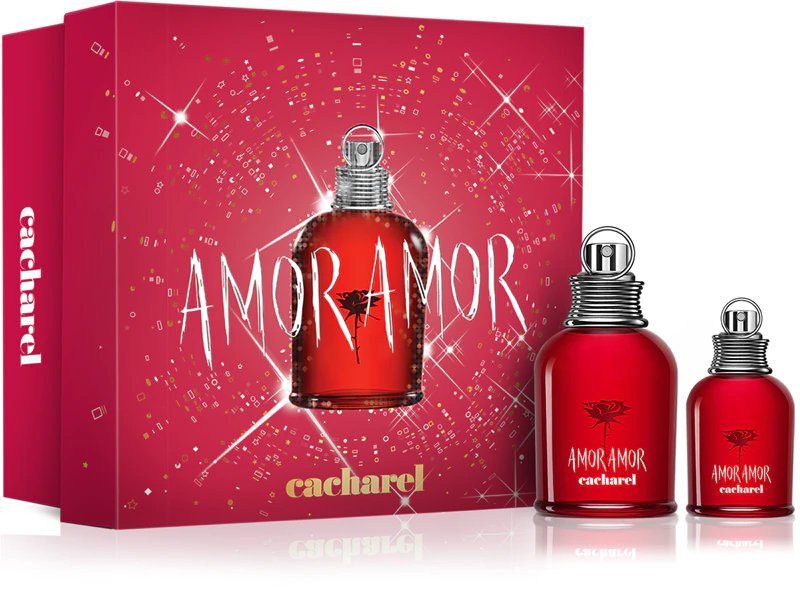 Pas cher à 62€ un coffret Cacharel Amor Amor avec 130ml