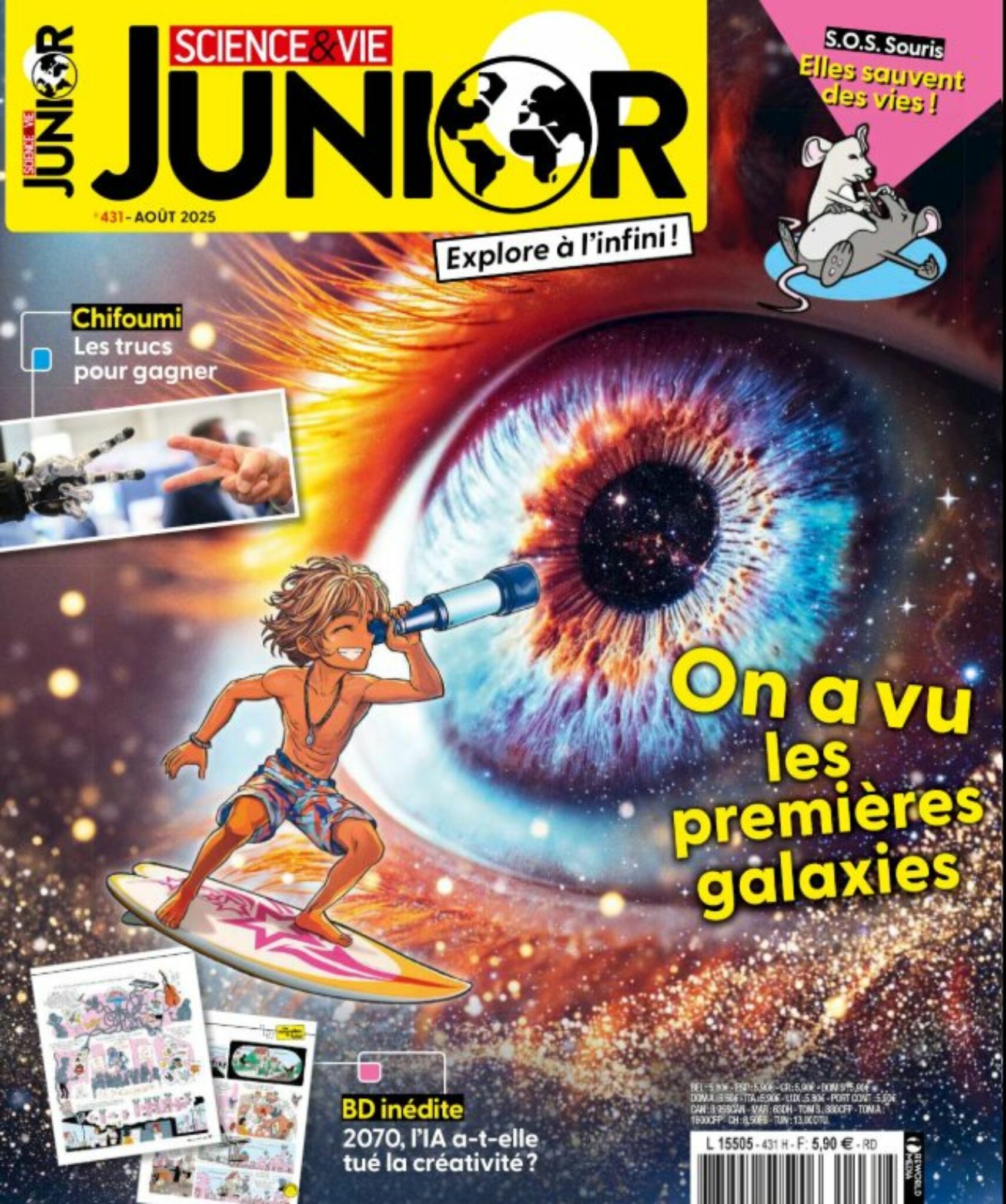 Abonnement pas cher à SCIENCES ET VIE JUNIOR : 34€